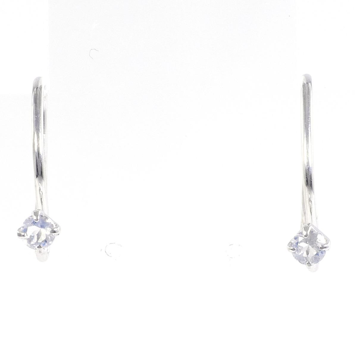 テイクアップ K14WG ピアス ブルームーンストーン 総重量約0.6g - アリススタイル